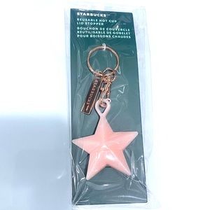 Starbucks | Other | Starbucks Stopper Pink Star Holiday Reusable Hot ...